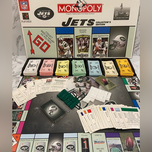 Parker Brothers | Games | New York Jets Monopoly Board Game 204 ...